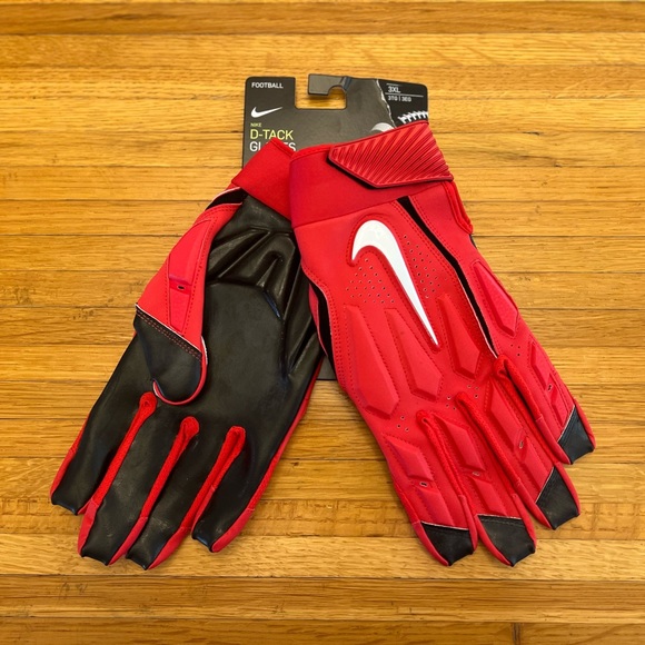 Nike | Accessories | Nike Dtack Lineman Padded Football Gloves Mens ...